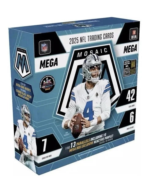 Panini Mosaic Football NFL 2025 Mega Box – Mania Cards and Collectibles