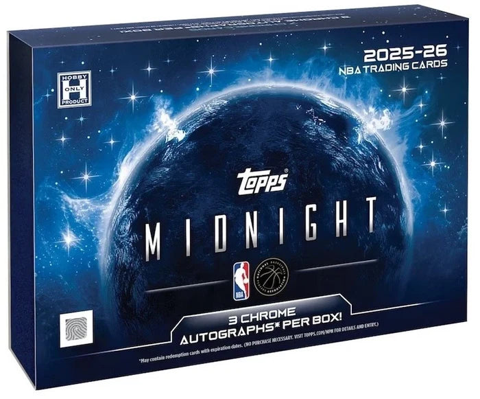 Topps Midnight Basketball 2025/26 Hobby Box | 3 Autos Per Box – Mania ...